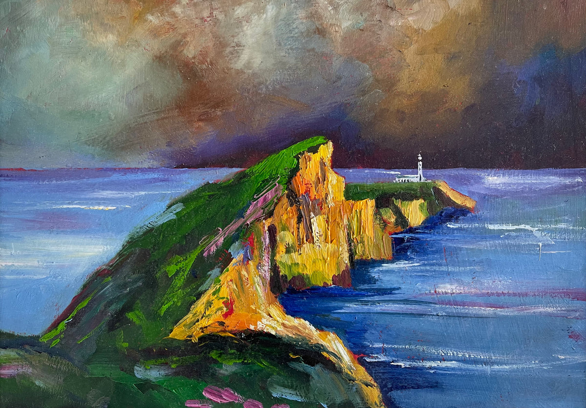 ‘Neist Point Lighthouse’ – Julie Dumbarton Fine Art Painter