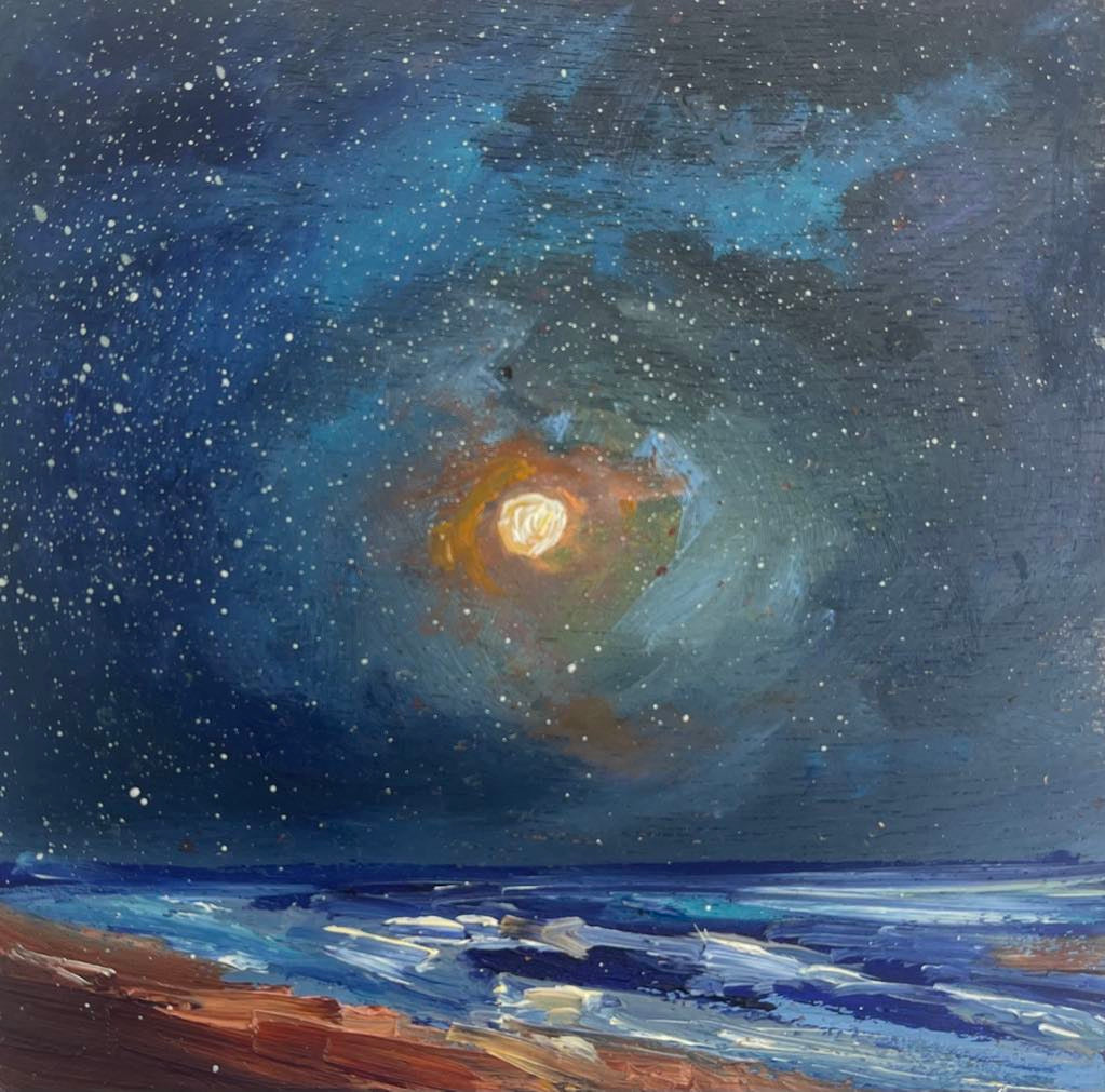 Celestial shore – Julie Dumbarton Fine Art Painter